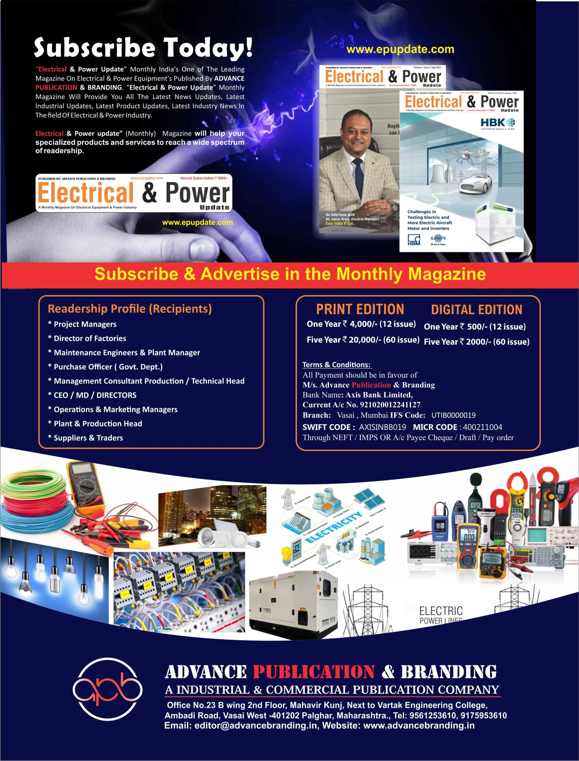 magazine subscriptions – Electrical & Power